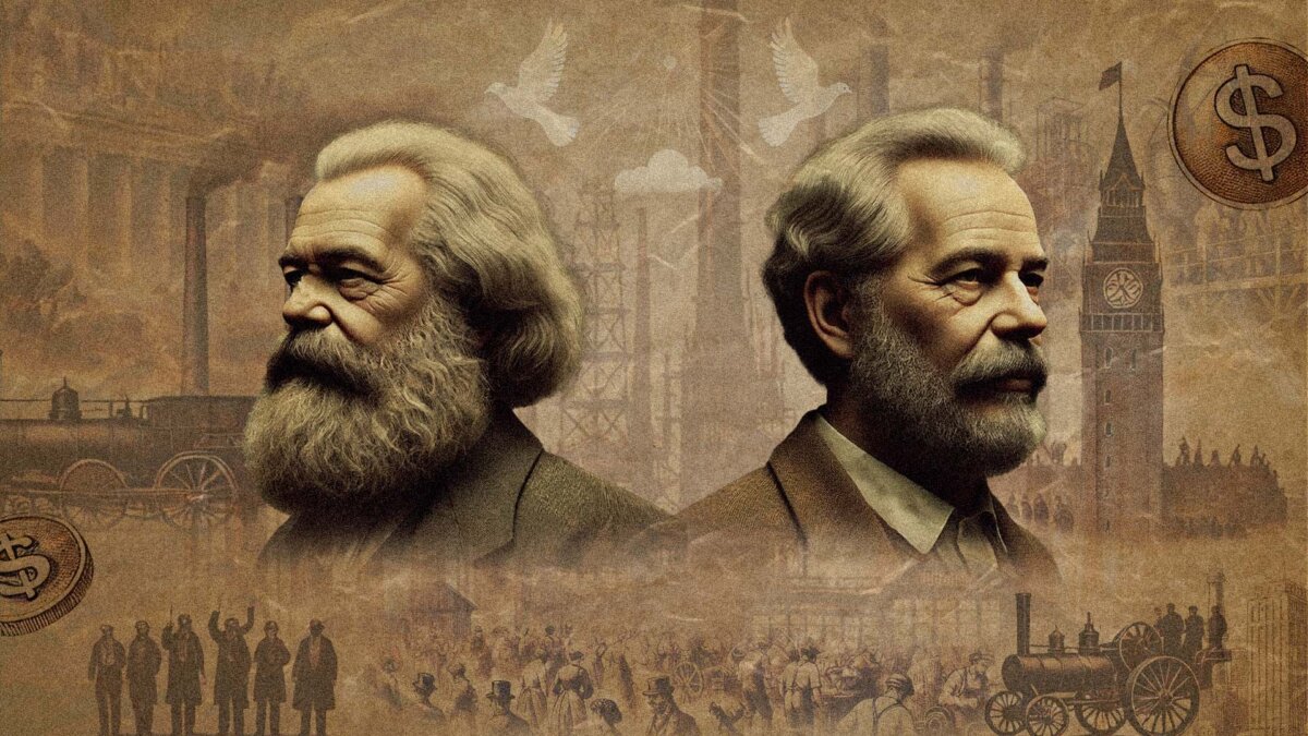 Der historische Materialismus von Marx und Engels - Gedankenwelt